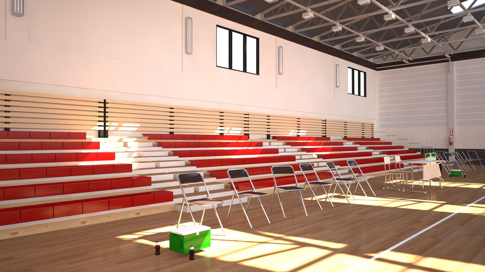 School Gymnasium - 3D Model by zyed