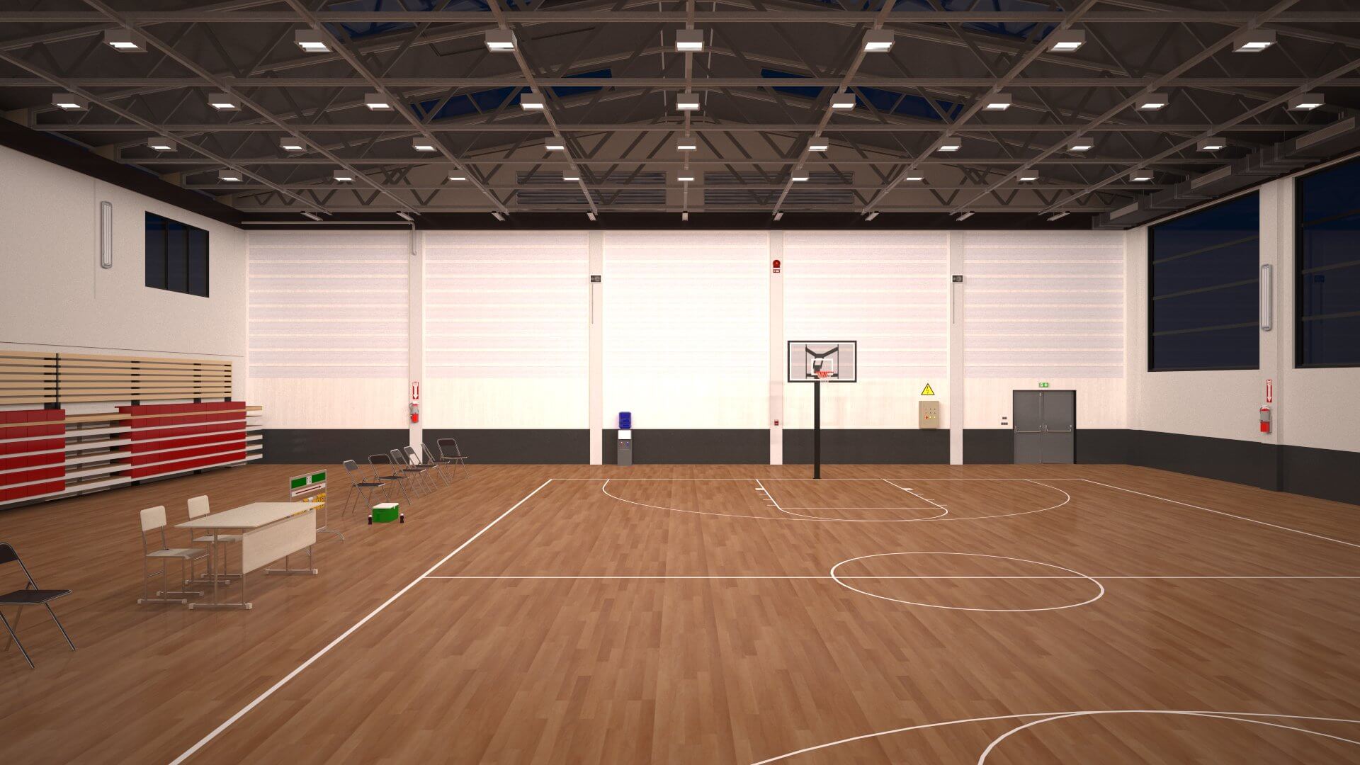 School Gymnasium - 3D Model by zyed