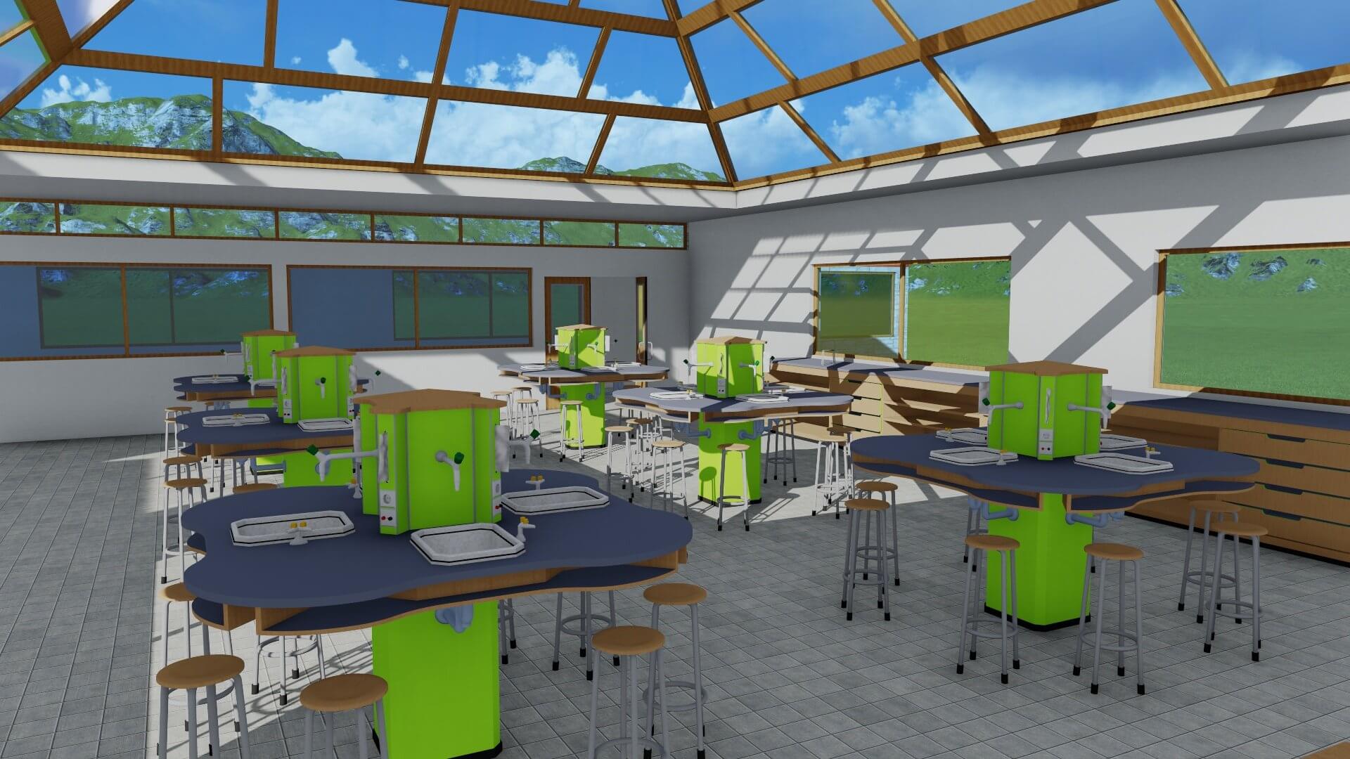 Science Classroom - 3D Model by zyed