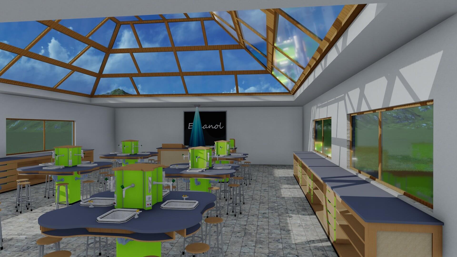 Science Classroom - 3D Model by zyed