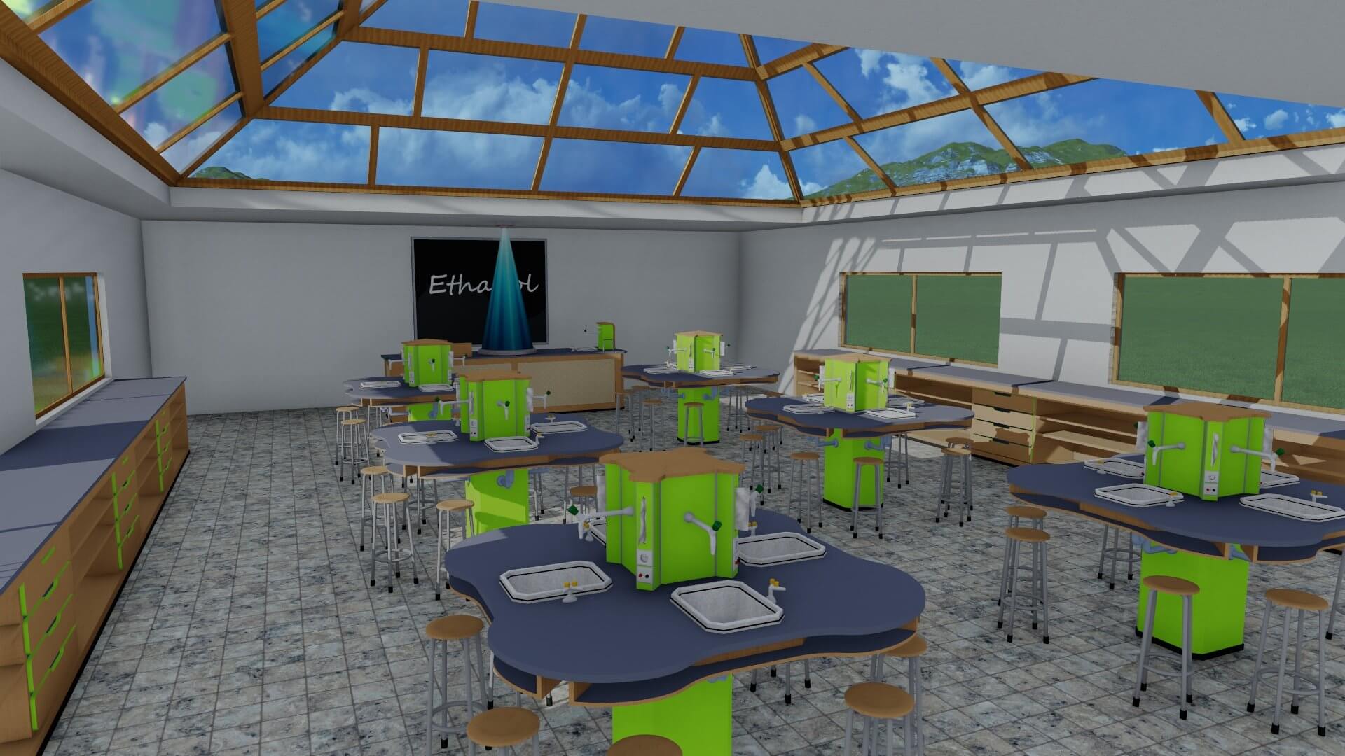 Science Classroom - 3D Model by zyed