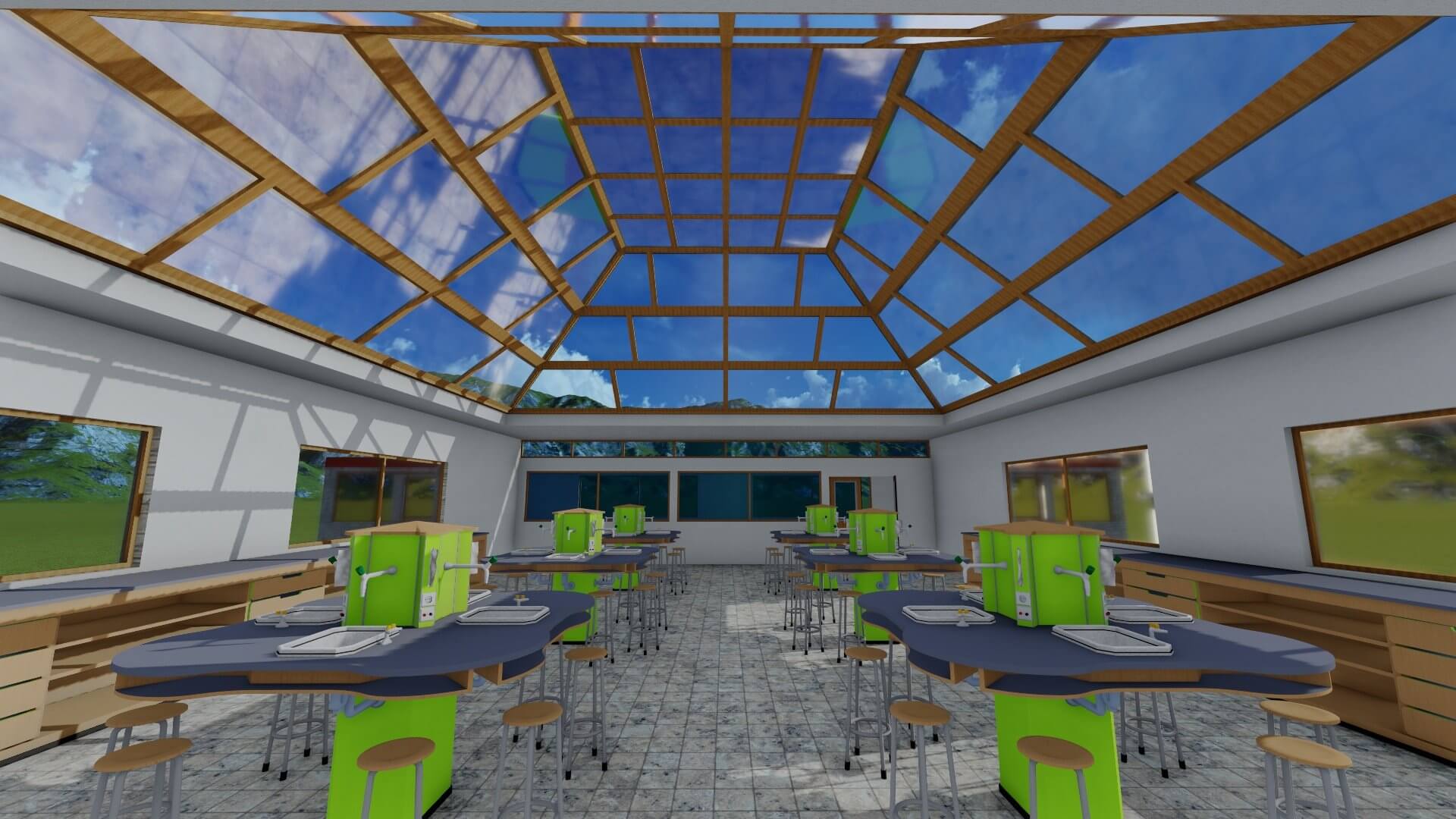 Science Classroom - 3D Model by zyed