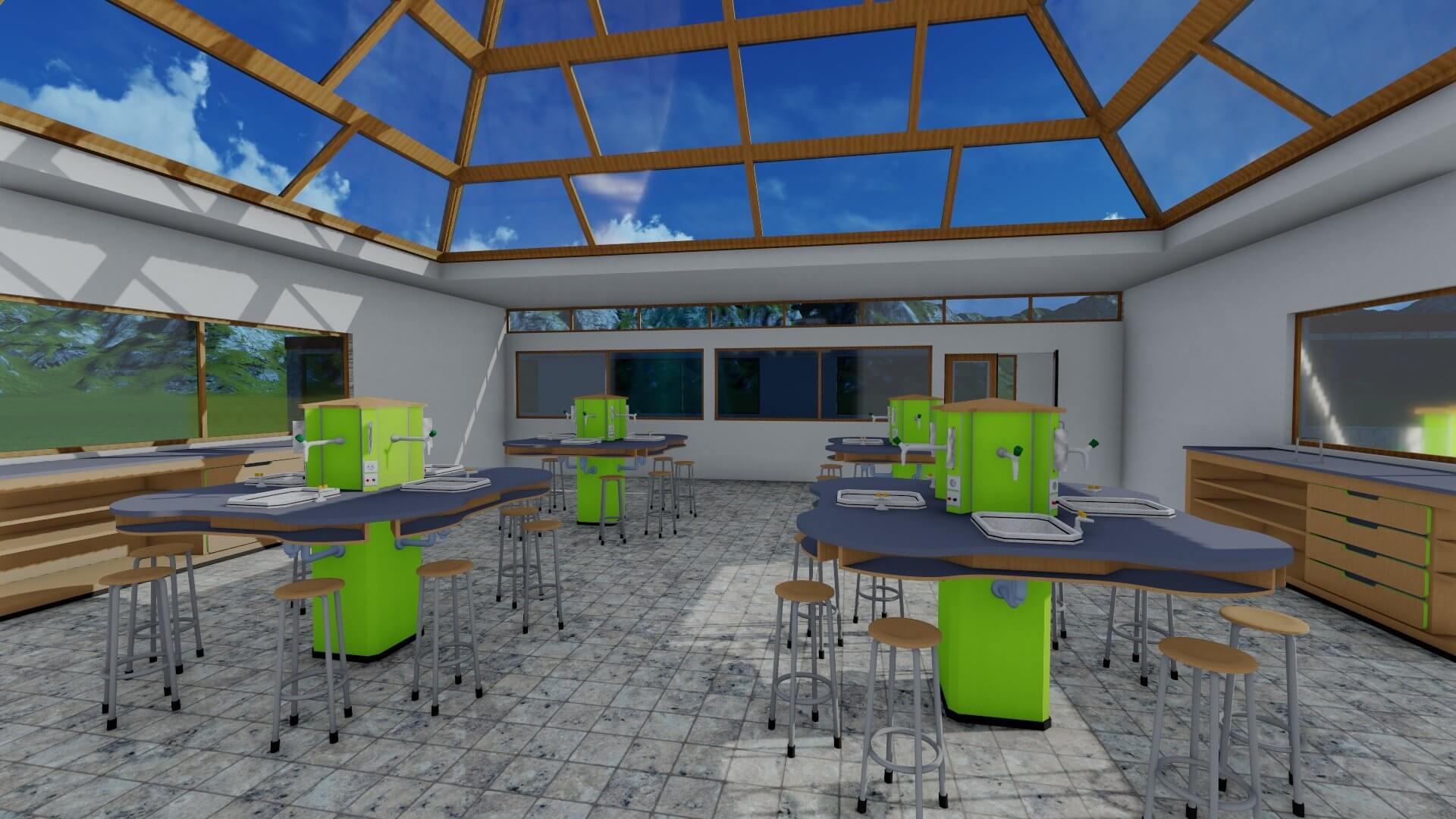 Science Classroom - 3D Model by zyed