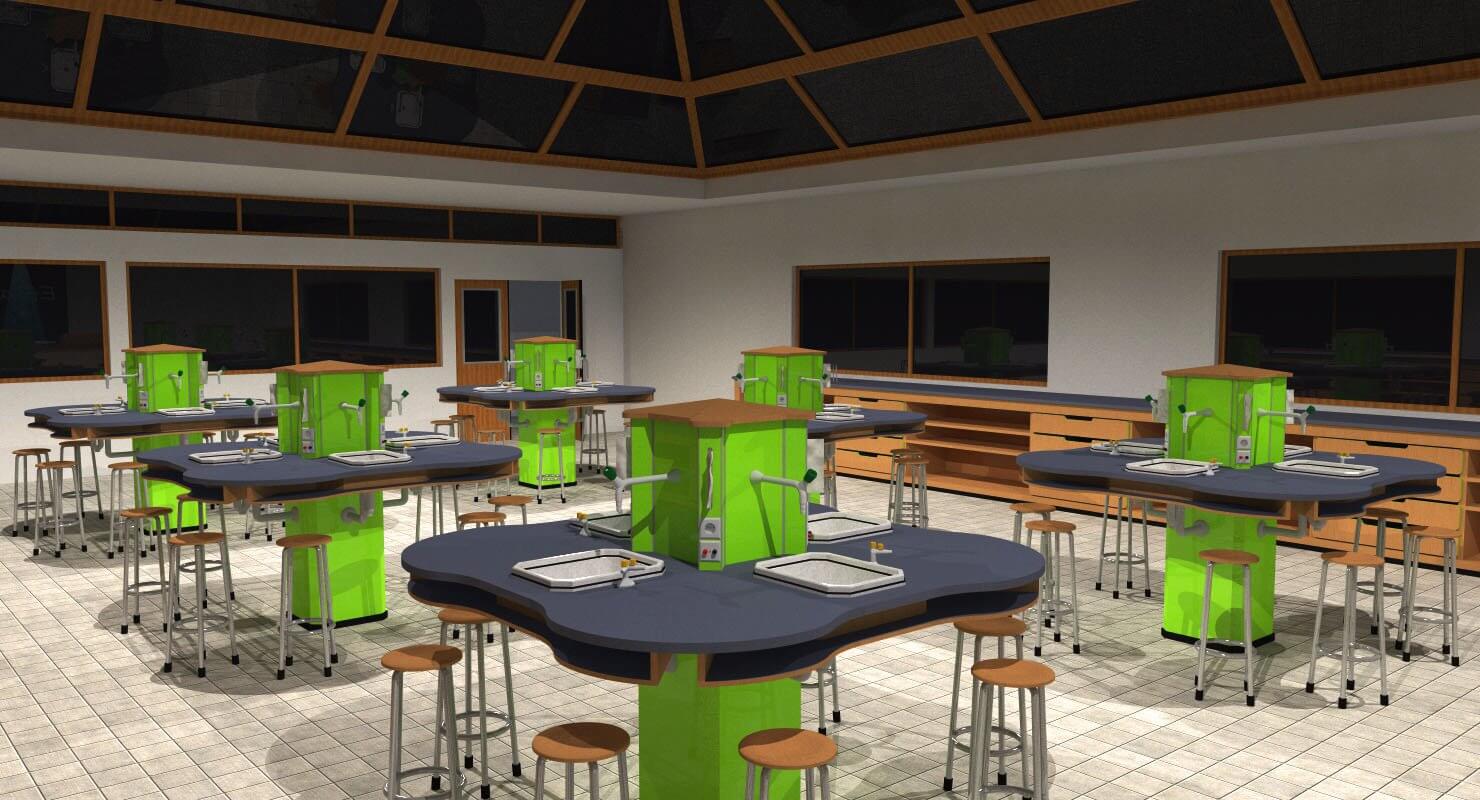 Science Classroom - 3D Model by zyed