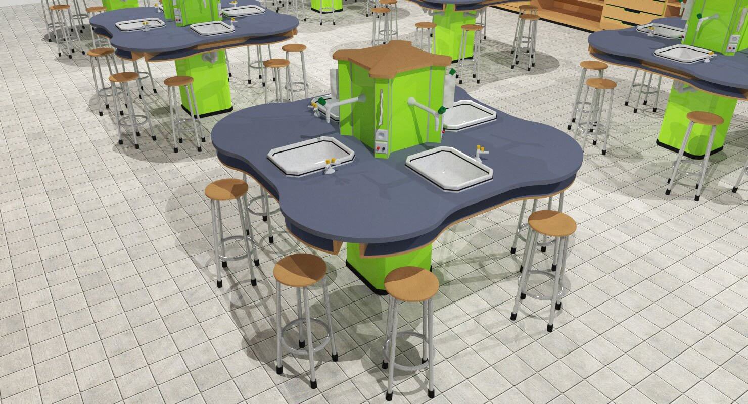 Science Classroom - 3D Model by zyed