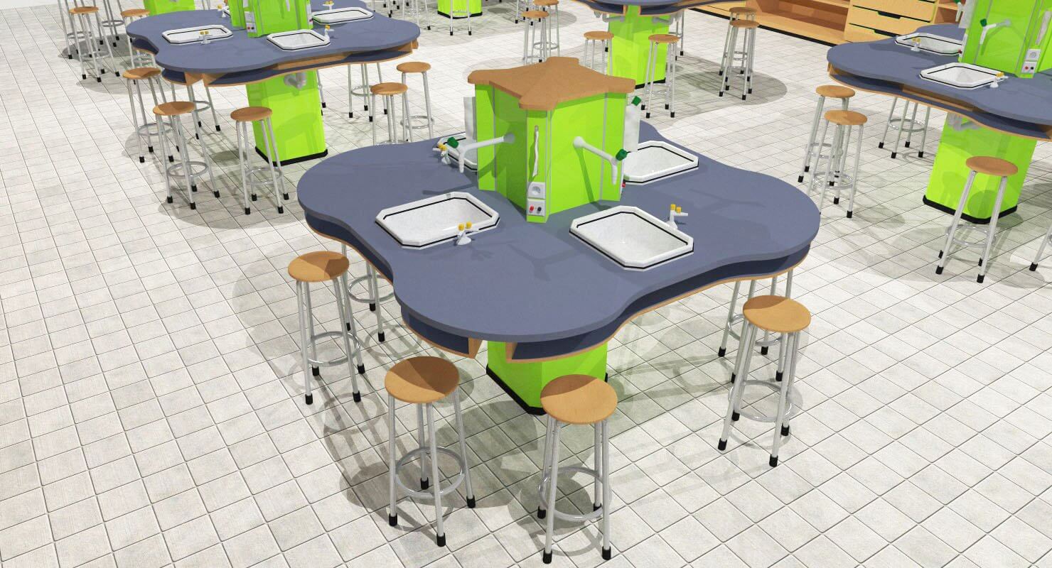 Science Classroom - 3D Model by zyed