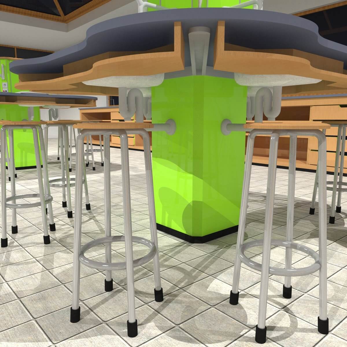 Science Classroom - 3D Model by zyed