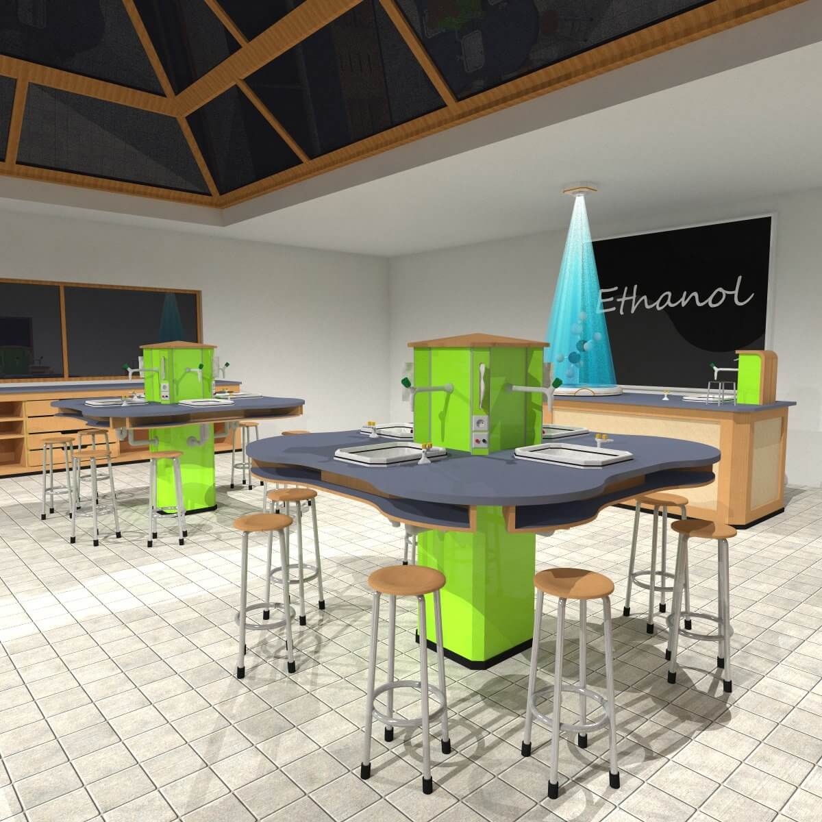 Science Classroom - 3D Model by zyed