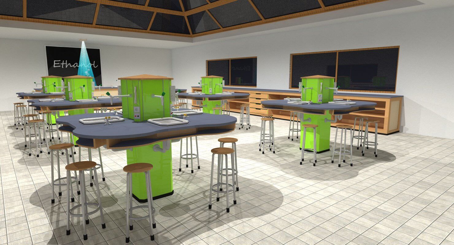 Science Classroom - 3D Model by zyed