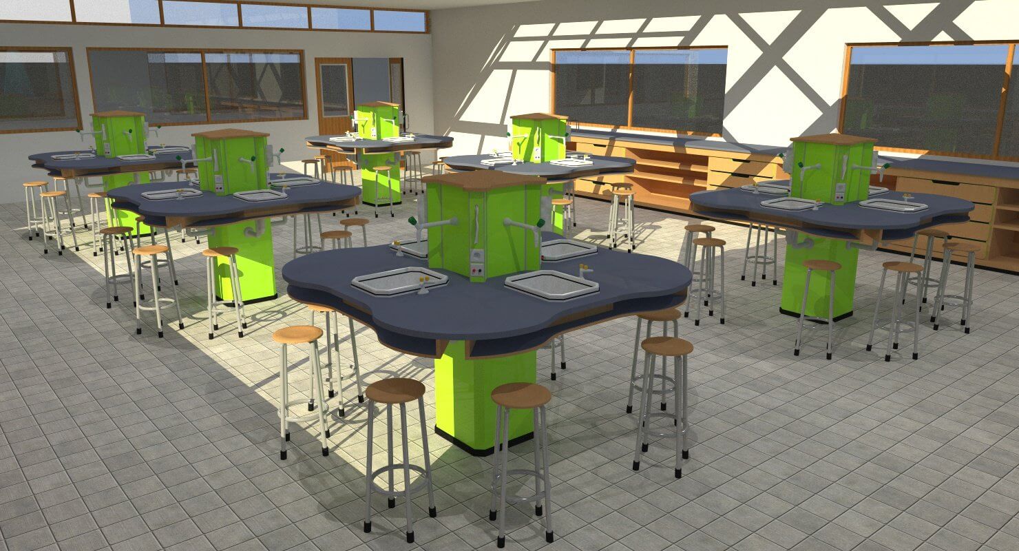 Science Classroom - 3D Model by zyed