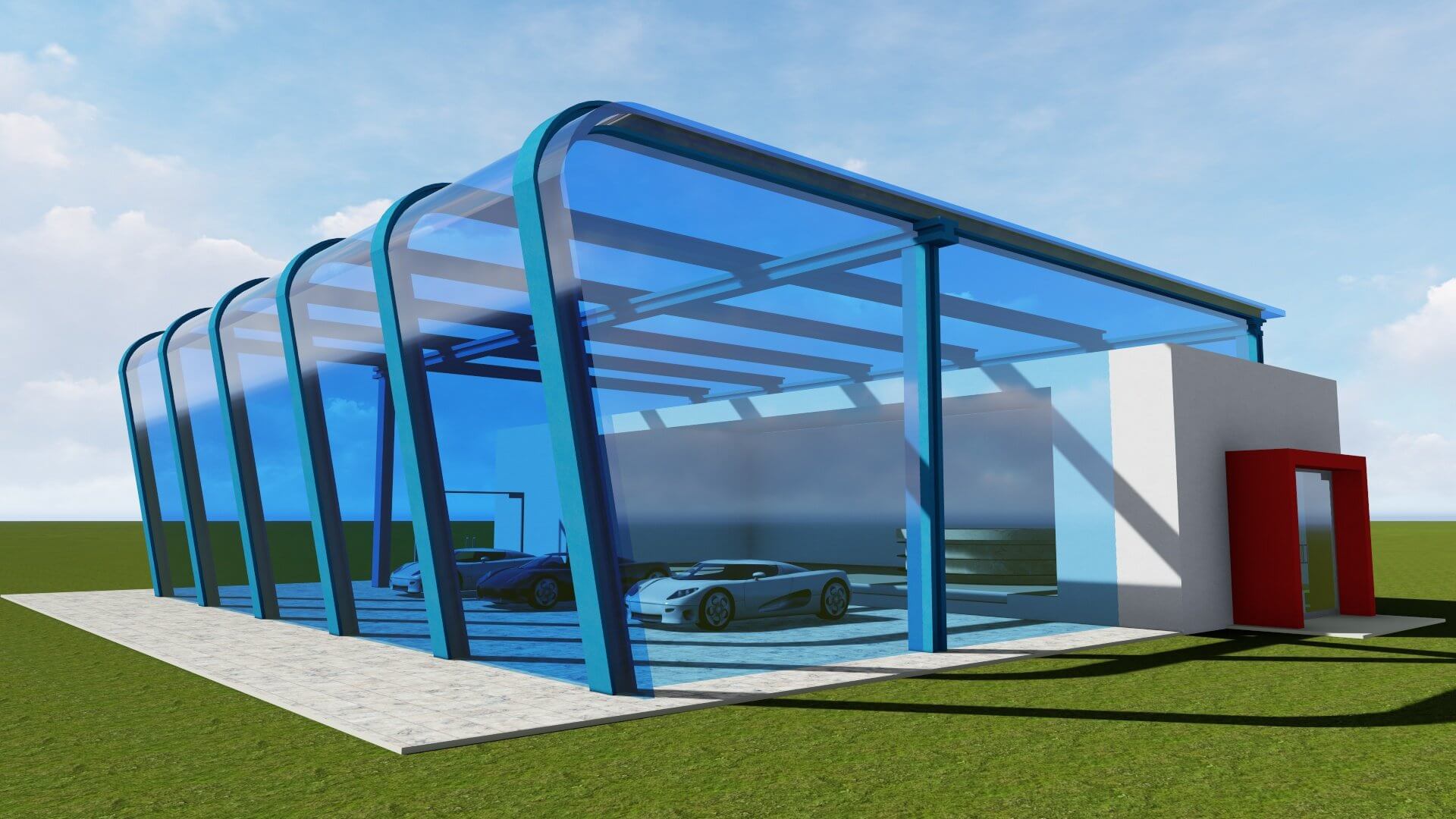 Showroom - 3D Model by zyed