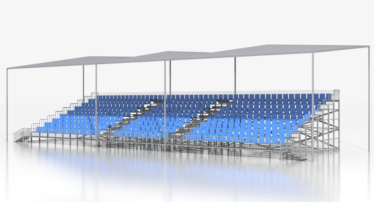 Stadium Seats - 3D Model by zyed