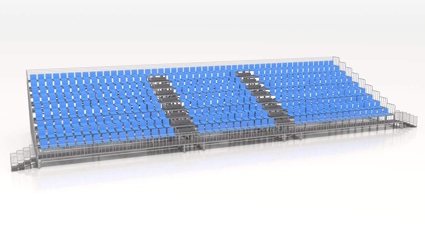 Stadium Seats - 3D Model by zyed