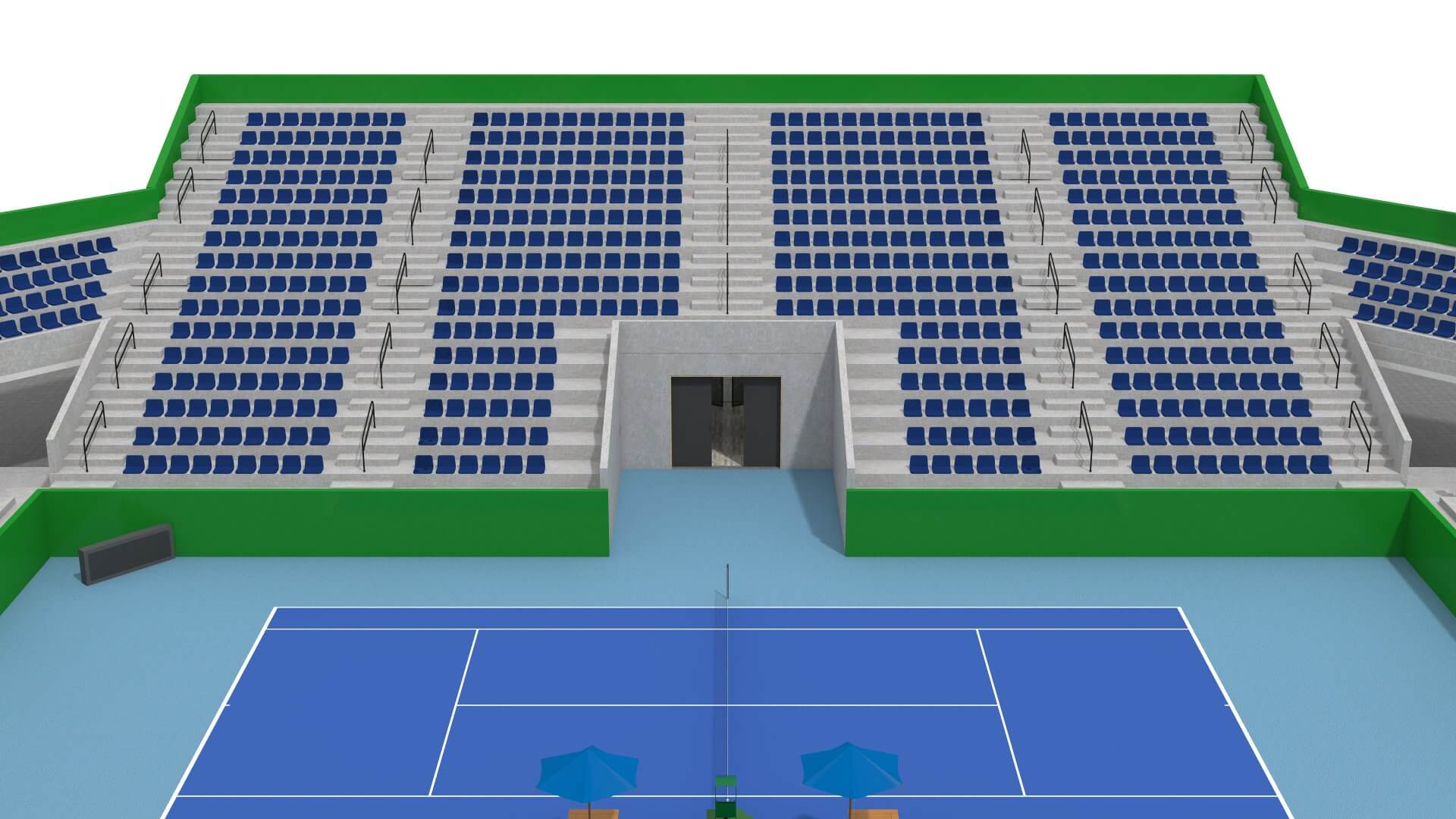 Tennis Stadium - 3D Model by zyed