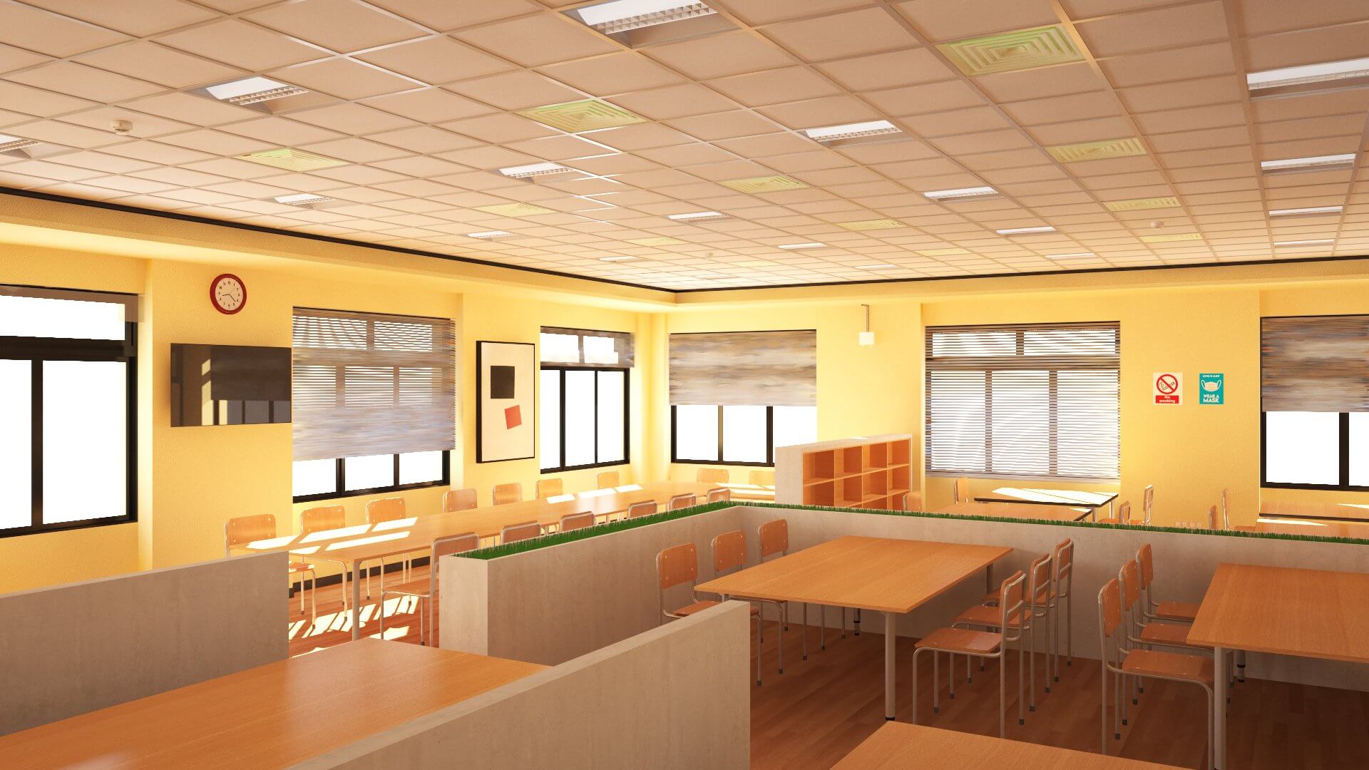 University Study Room - 3D Model by zyed