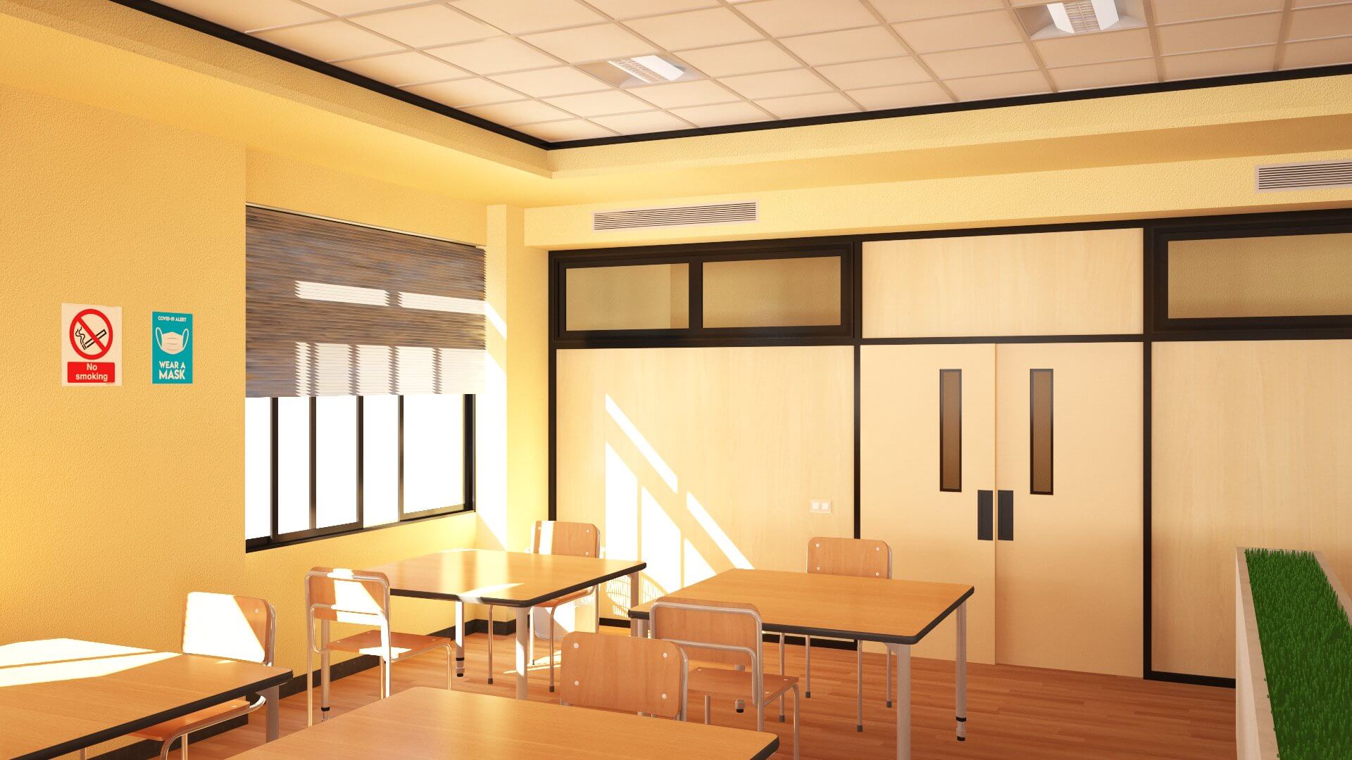 University Study Room - 3D Model by zyed