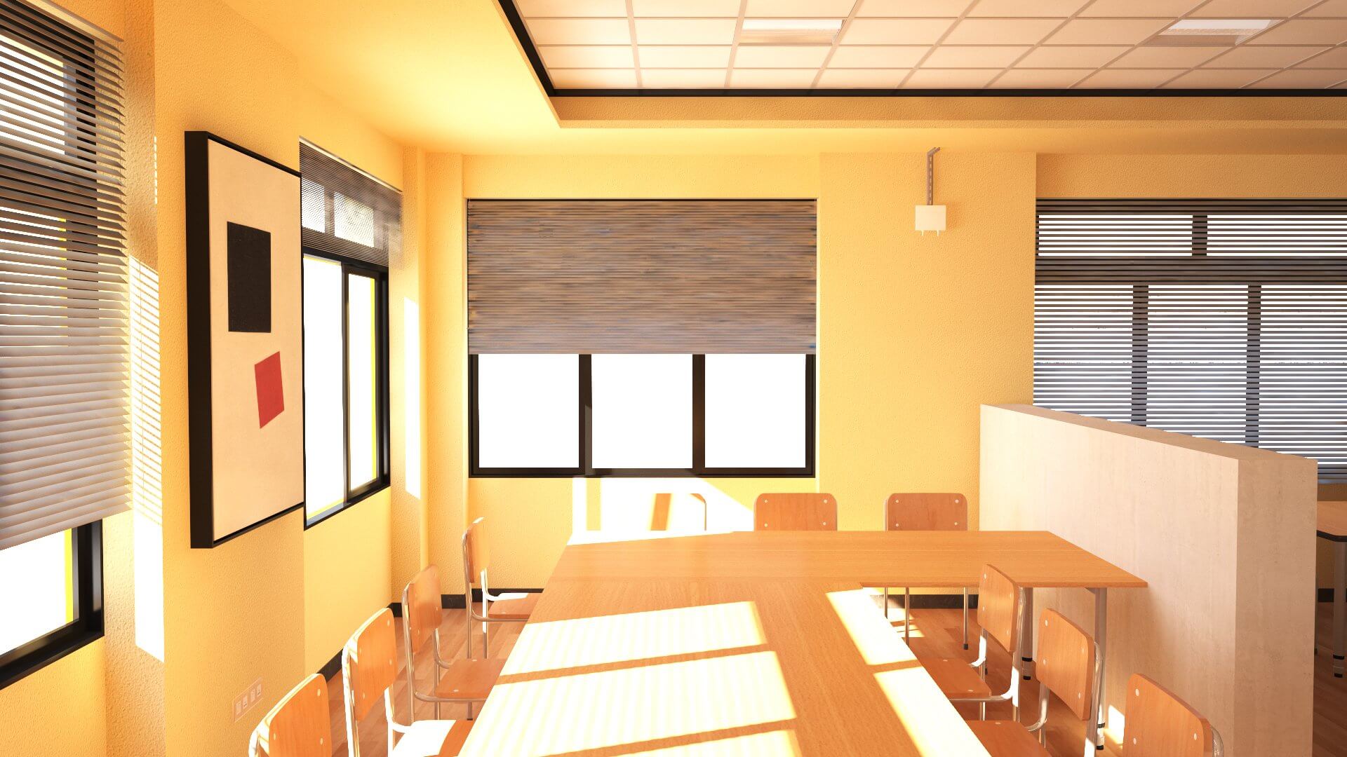 University Study Room - 3D Model by zyed