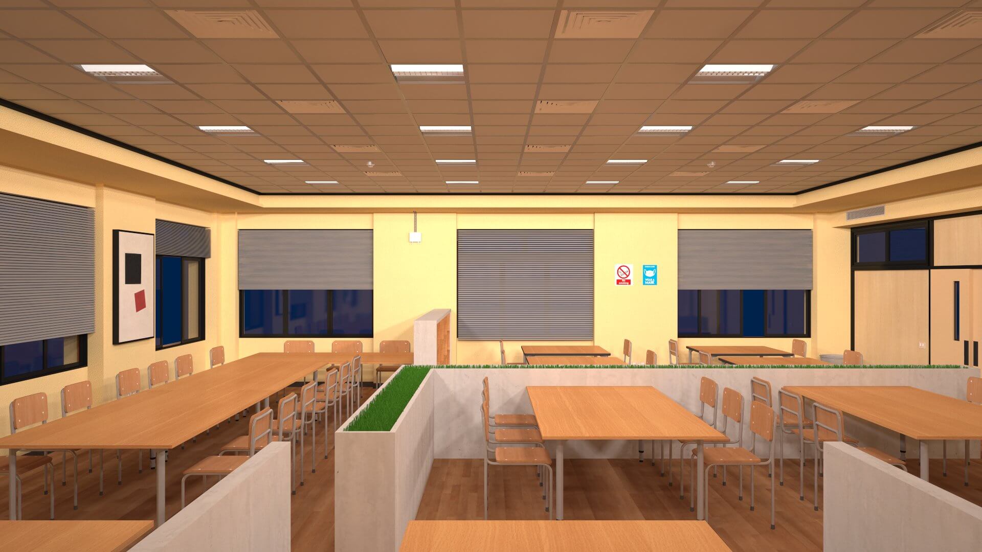 University Study Room - 3D Model by zyed